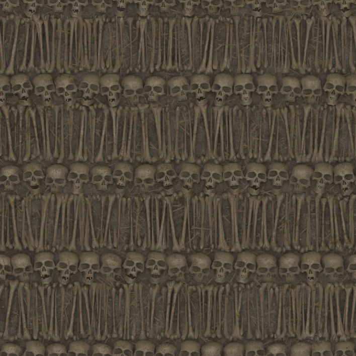 Skull Pattern Ground PBR Texture