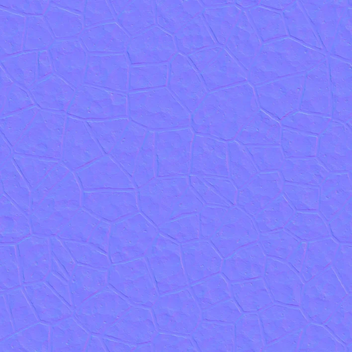 Yellow Paved Stone Slabs PBR Texture