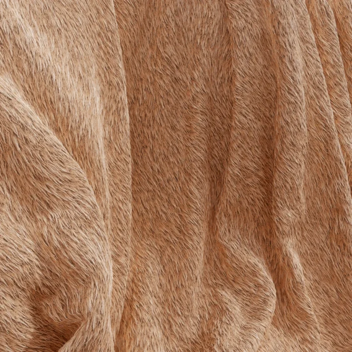 Brown Fur Fabric PBR Texture