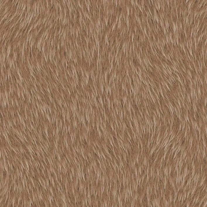 Brown Fur Fabric PBR Texture