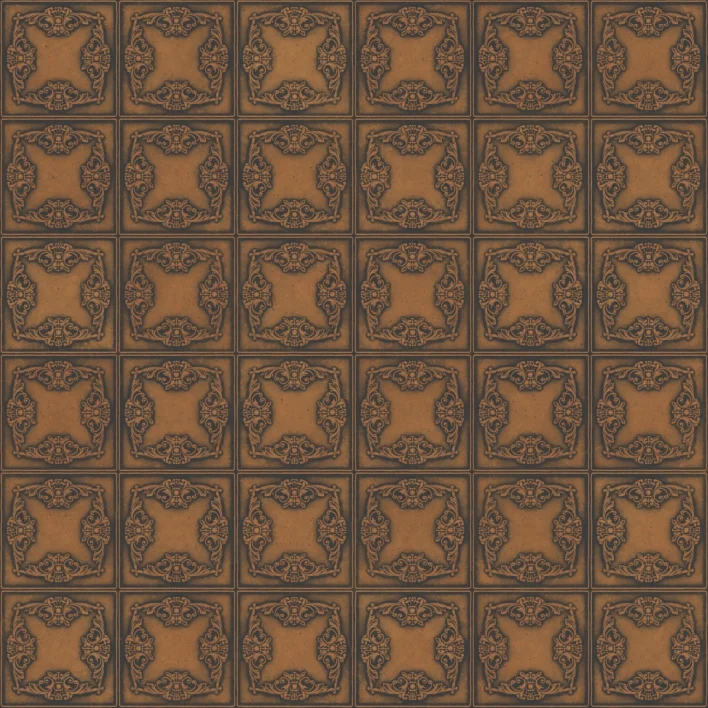 Copper Tiles PBR Texture