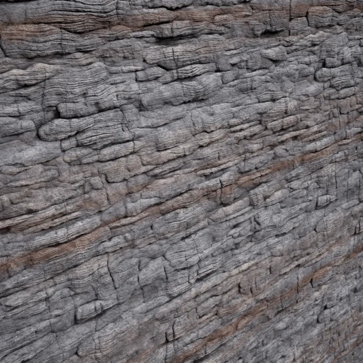 Grey Canyon Cliff PBR Texture