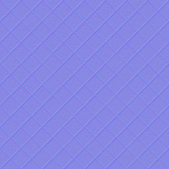 White Black Checker Carpet PBR Texture