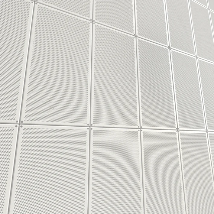 White Soundproof Panels PBR Texture