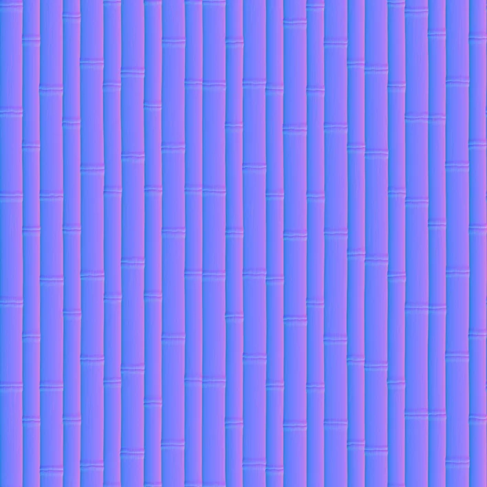 Bamboo Wall PBR Texture