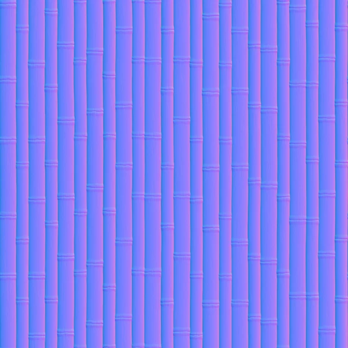 Bamboo Wall PBR Texture