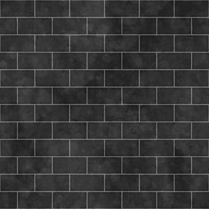 Black Brick Tiles PBR Texture