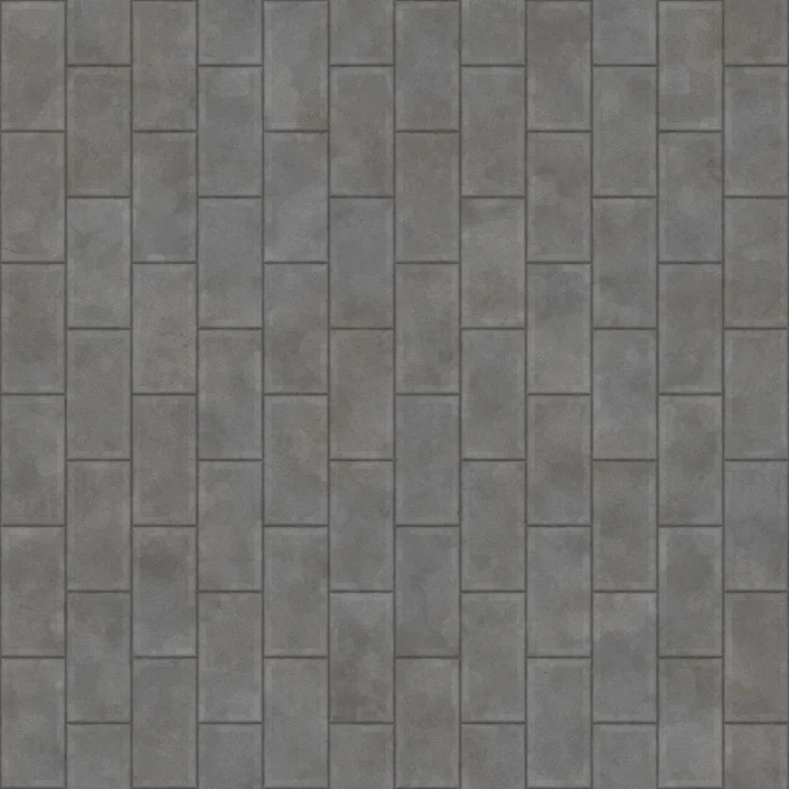 Concrete Patterned Tiles PBR Texture