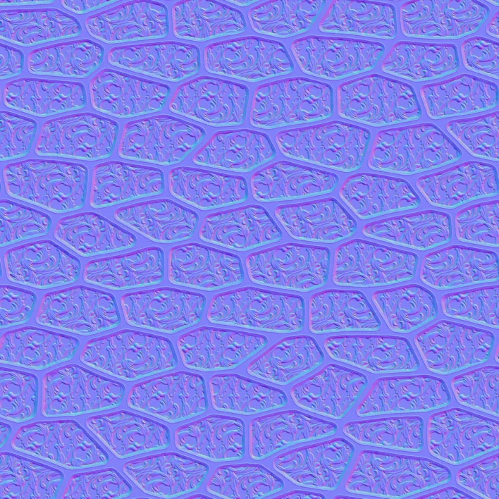 Patterned Clay Ceramic PBR Texture