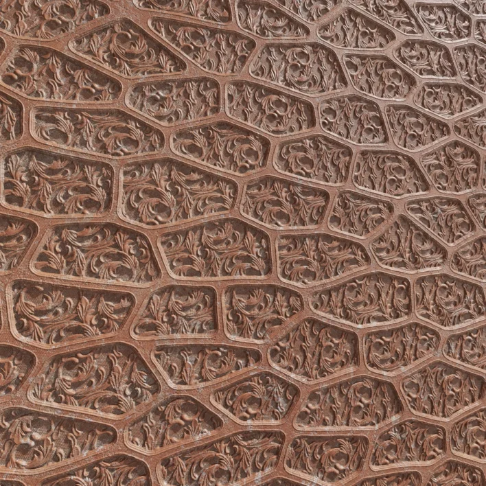 Patterned Dirty Clay Ceramic PBR Texture