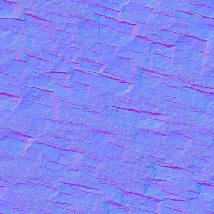 Rock Cliff With Moss PBR Texture