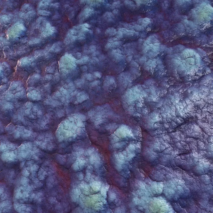 Blue Alien Skin PBR Texture