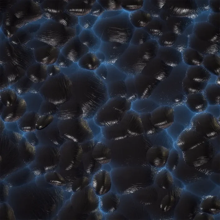 Blue Obsidian PBR Texture