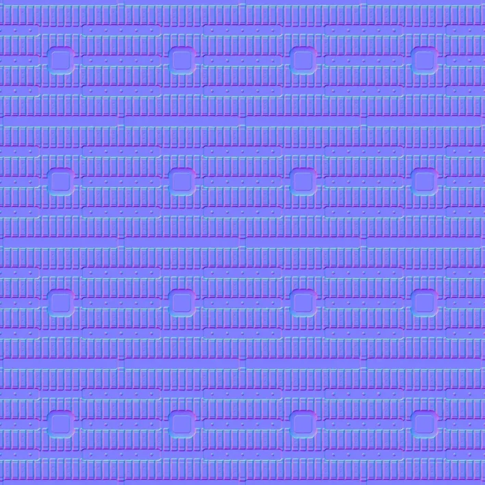 Blue Spaceship Grate PBR Texture