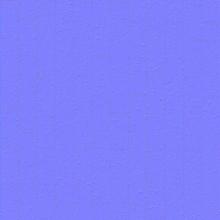 Flat Stone Tiles PBR Texture