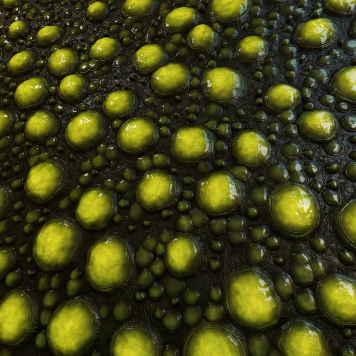 Green Alien Eggs PBR Texture