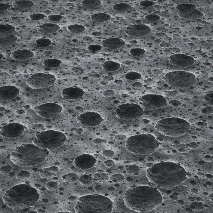 Grey Asteroid PBR Texture