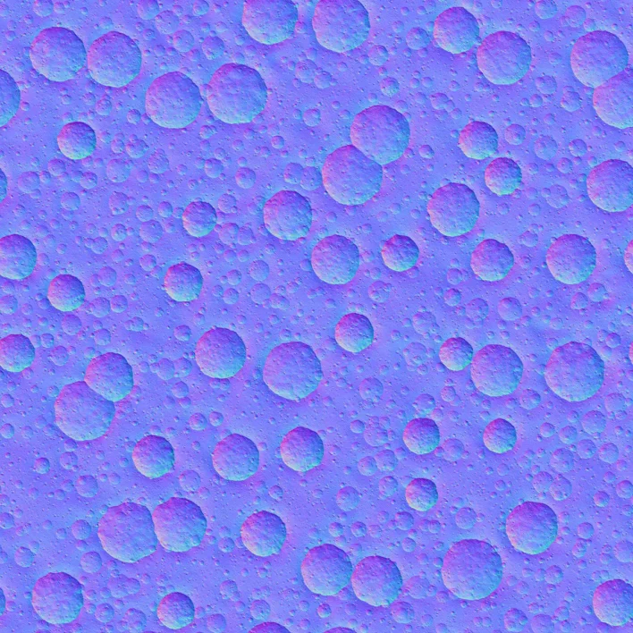 Grey Asteroid PBR Texture