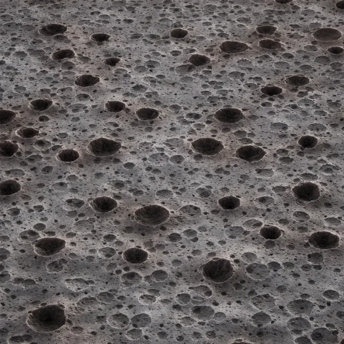 Grey Asteroid PBR Texture