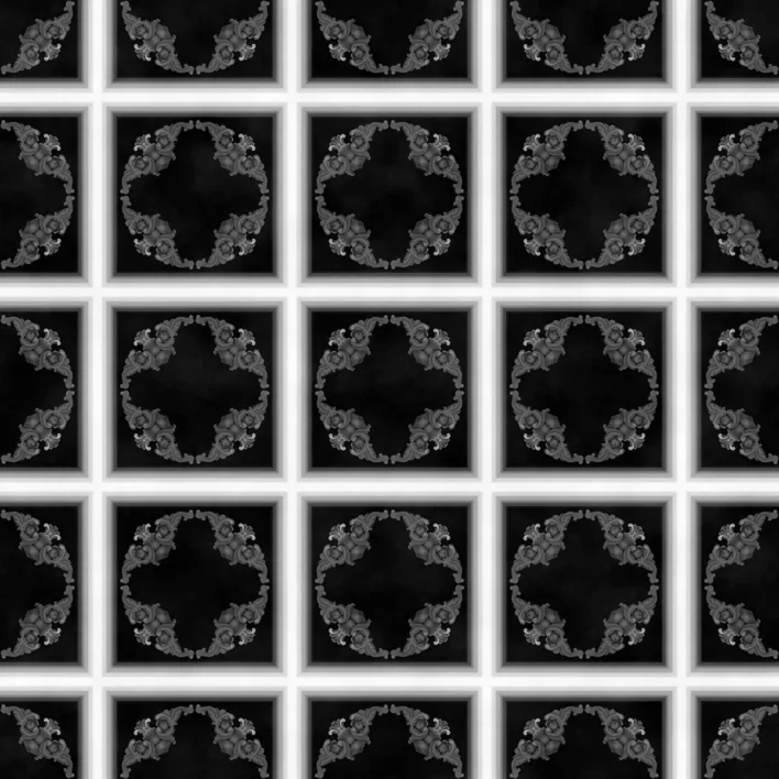 Old Baroque Ceiling PBR Texture