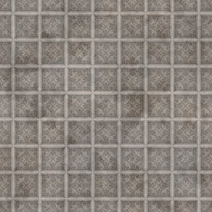 Old Baroque Ceiling PBR Texture