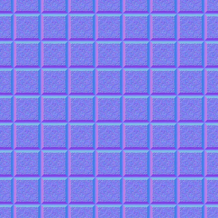 Old Baroque Ceiling PBR Texture