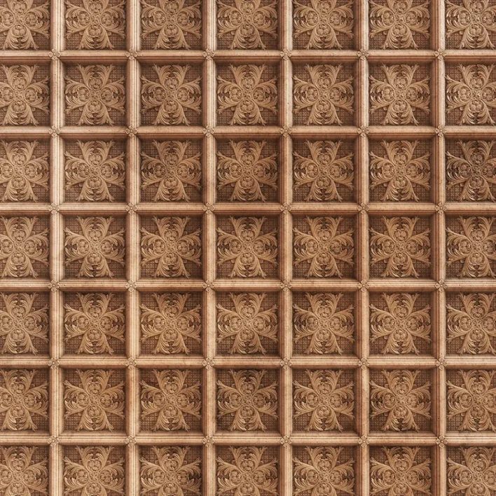 Old Baroque Ceiling PBR Texture
