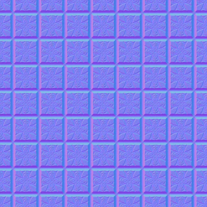 Old Baroque Ceiling PBR Texture