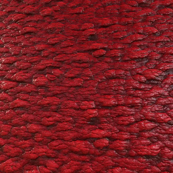 Red Alien Skin PBR Texture