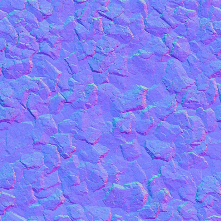 Red Glowing Rock PBR Texture