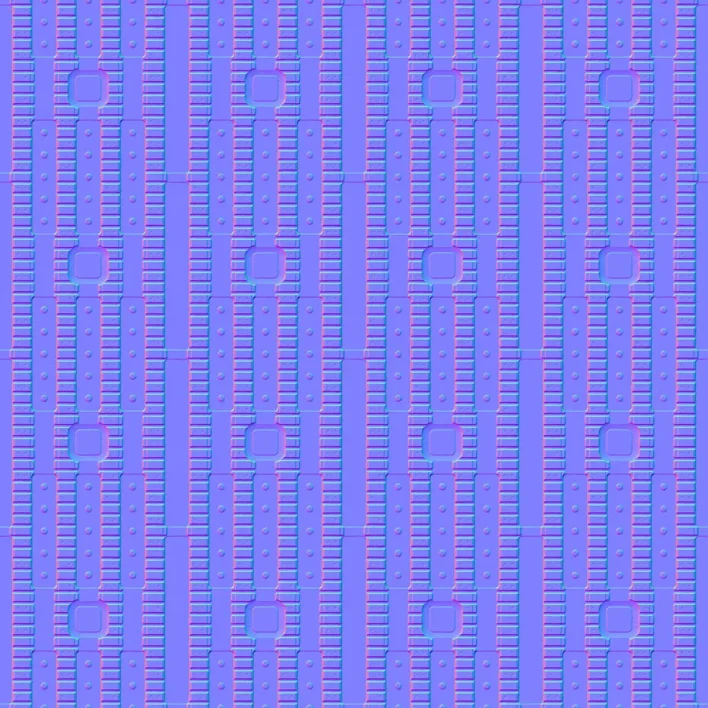 Red Spaceship Grate PBR Texture