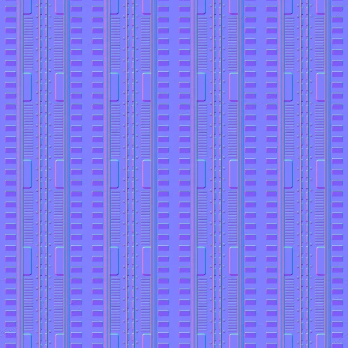 Red White Spaceship PBR Texture