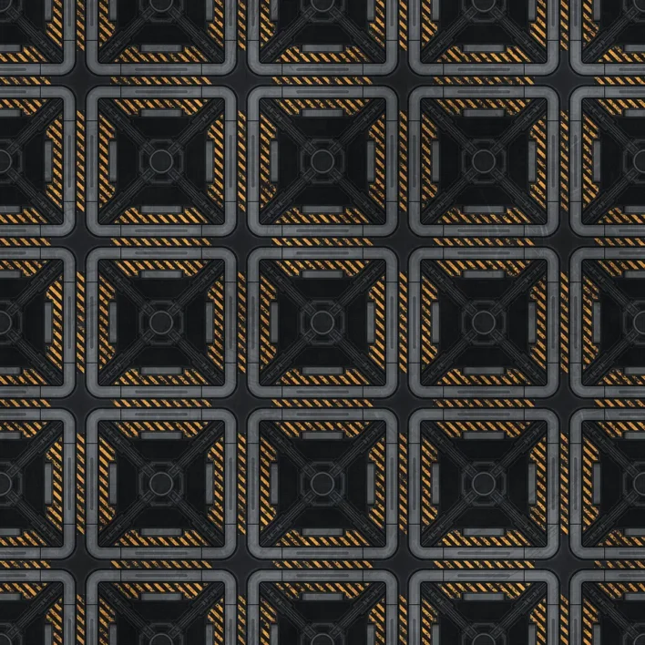 Sci-Fi Wall Panels PBR Texture