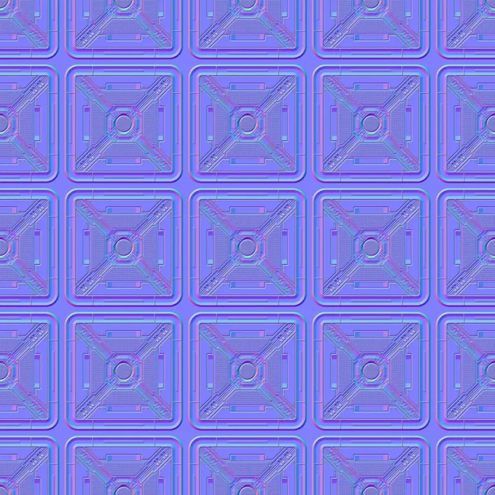 Sci-Fi Wall Panels PBR Texture