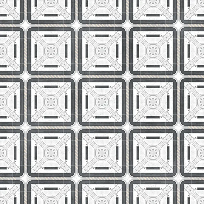 Sci-Fi Wall Panels PBR Texture