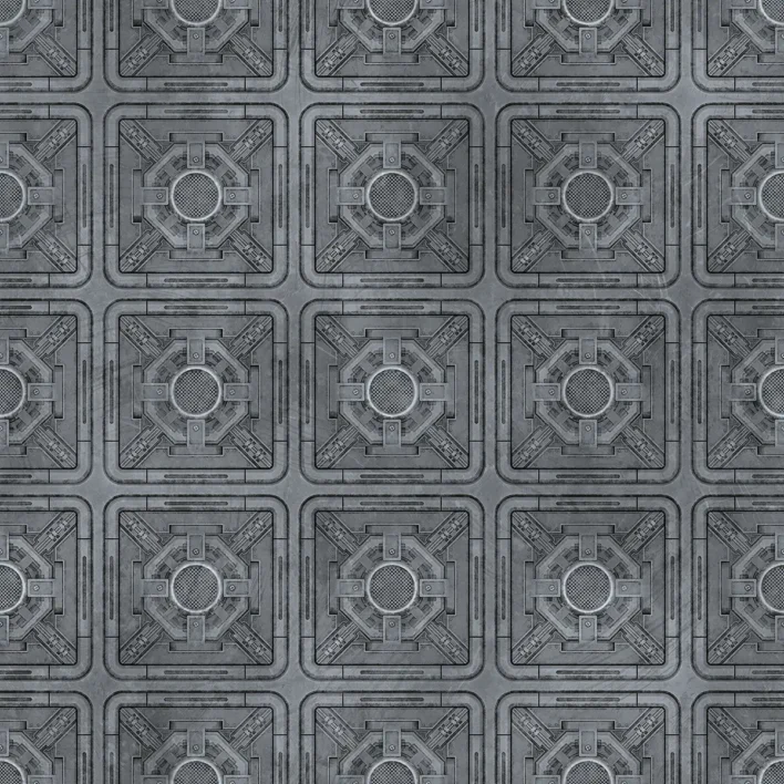 Sci-Fi Wall Panels PBR Texture