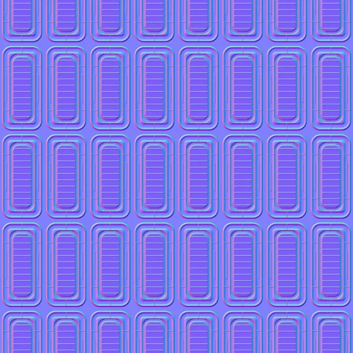 Sci-Fi Wall Panels PBR Texture