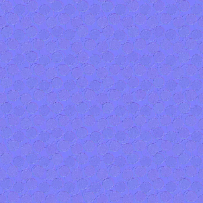 Silver Coins PBR Texture