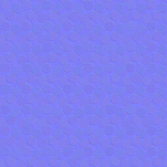 Silver Coins PBR Texture