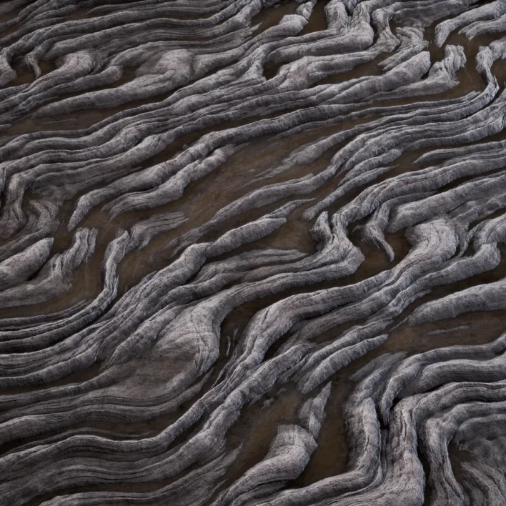 Wet Wavy Rock PBR Texture