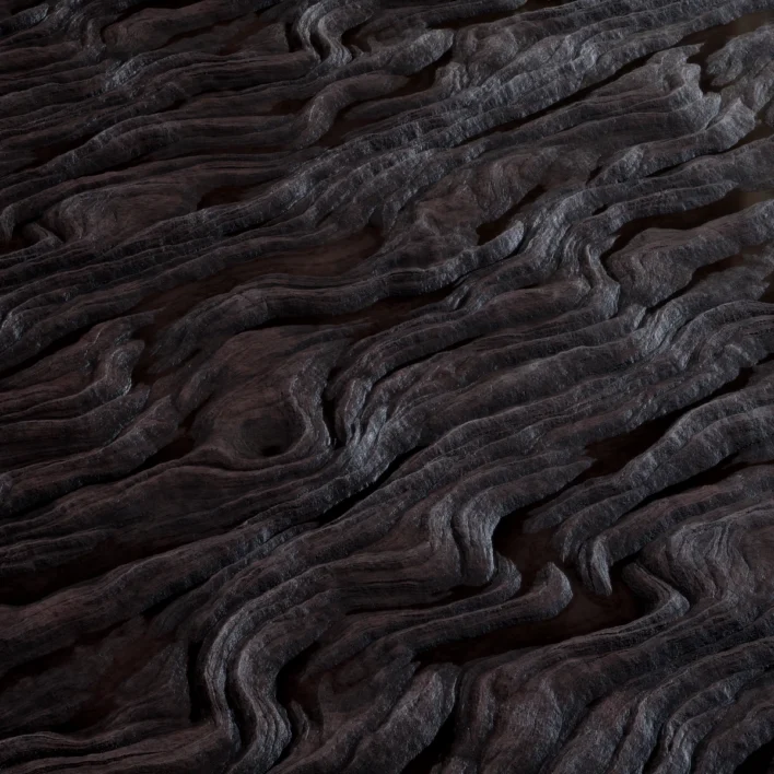 Wet Wavy Rock PBR Texture