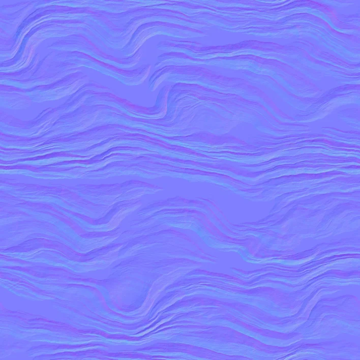 Wet Wavy Rock PBR Texture