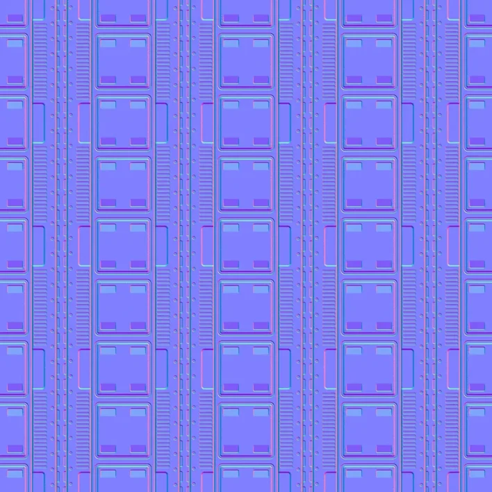 Yellow White Spaceship PBR Texture