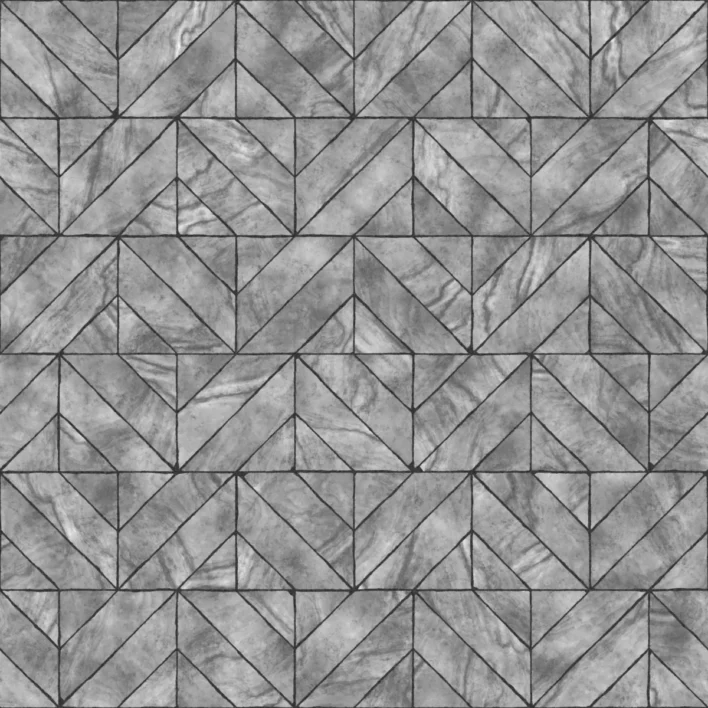 Checkered Stone Tiles PBR Texture
