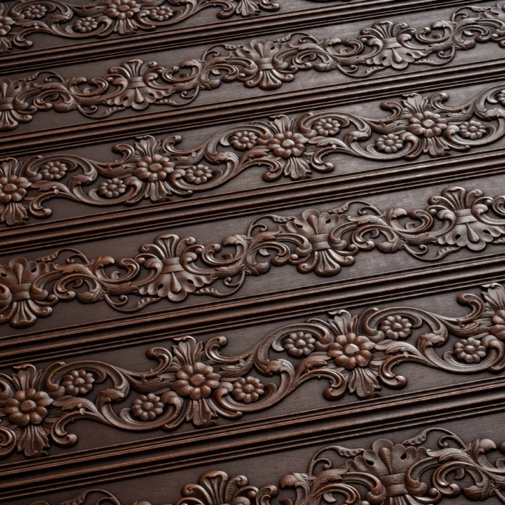 Carved Wood PBR Texture