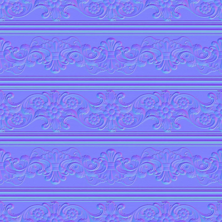 Carved Wood PBR Texture