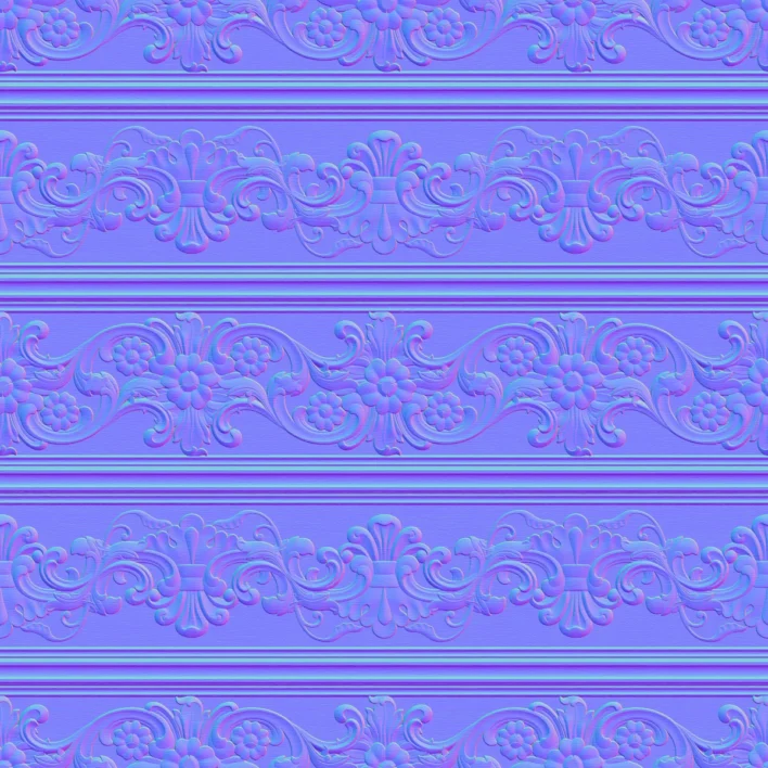 Carved Wood PBR Texture