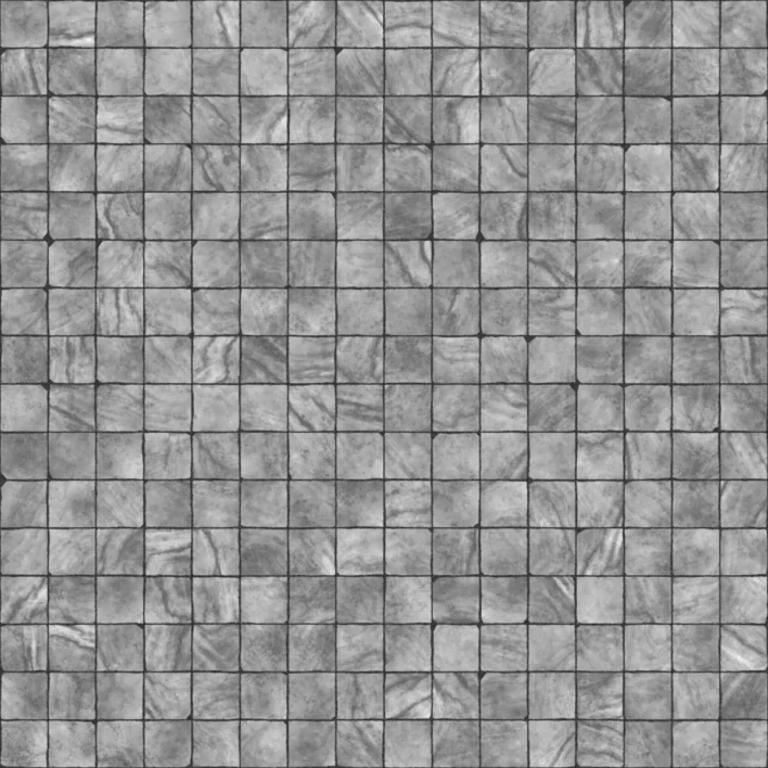 Checkered Stone Tiles PBR Texture
