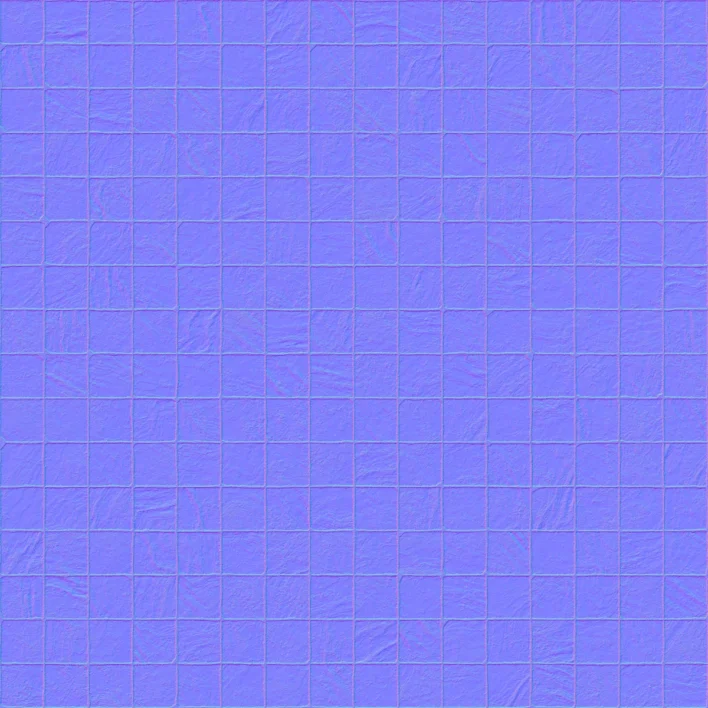 Checkered Stone Tiles PBR Texture