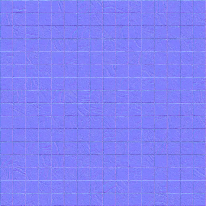 Checkered Stone Tiles PBR Texture